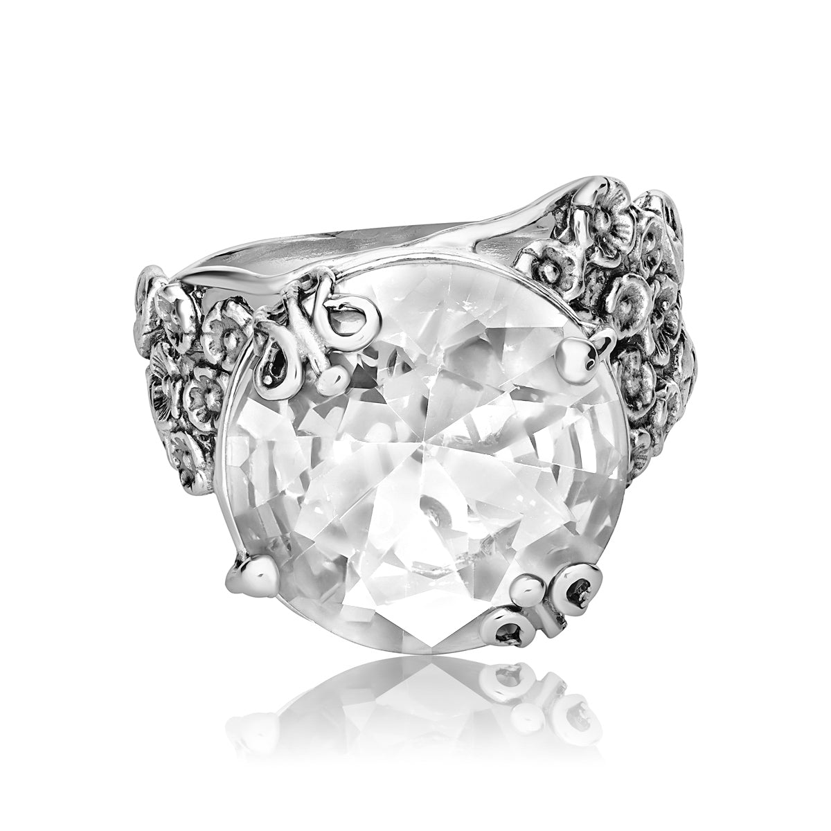 Sterling Silver Floral Ring – Jean Rachel Jewelry