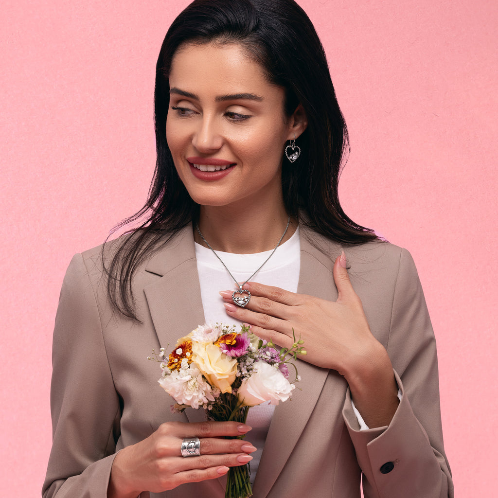 Wide Sterling Silver Braid Heart Ring – Jean Rachel Jewelry