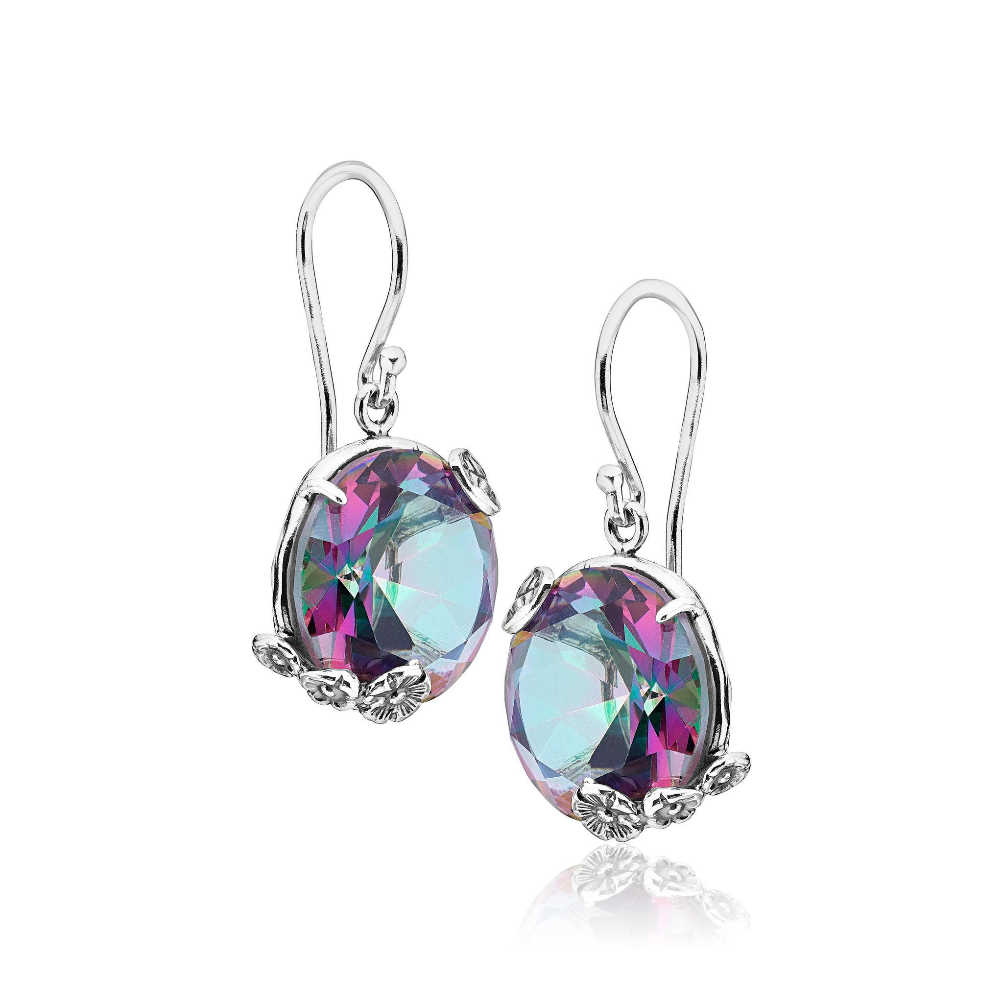 Sterling Silver Floral Earrings – Jean Rachel Jewelry