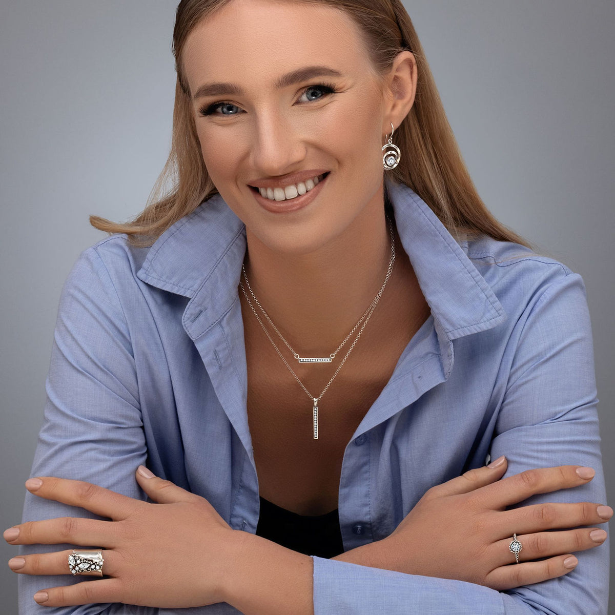 Sterling Silver CZ Shield Ring – Jean Rachel Jewelry